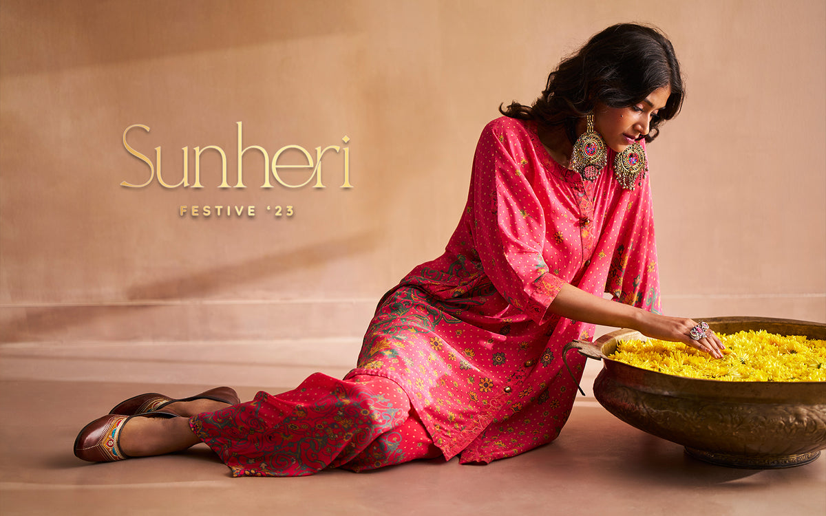 Buy Printed Kurta Set | Shop Saundh