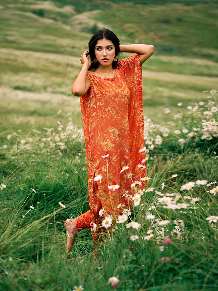 Buy Orange Co-Ord Set | Shop Saundh