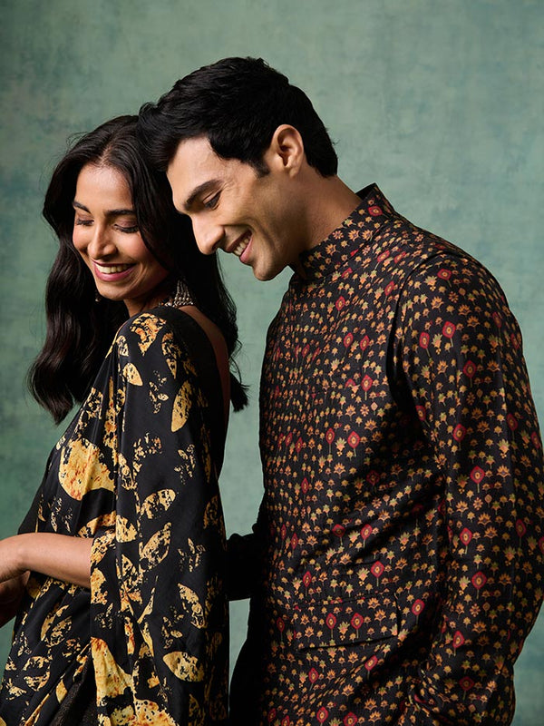 Buy Taksh Black Bandi | Shop Saundh Man